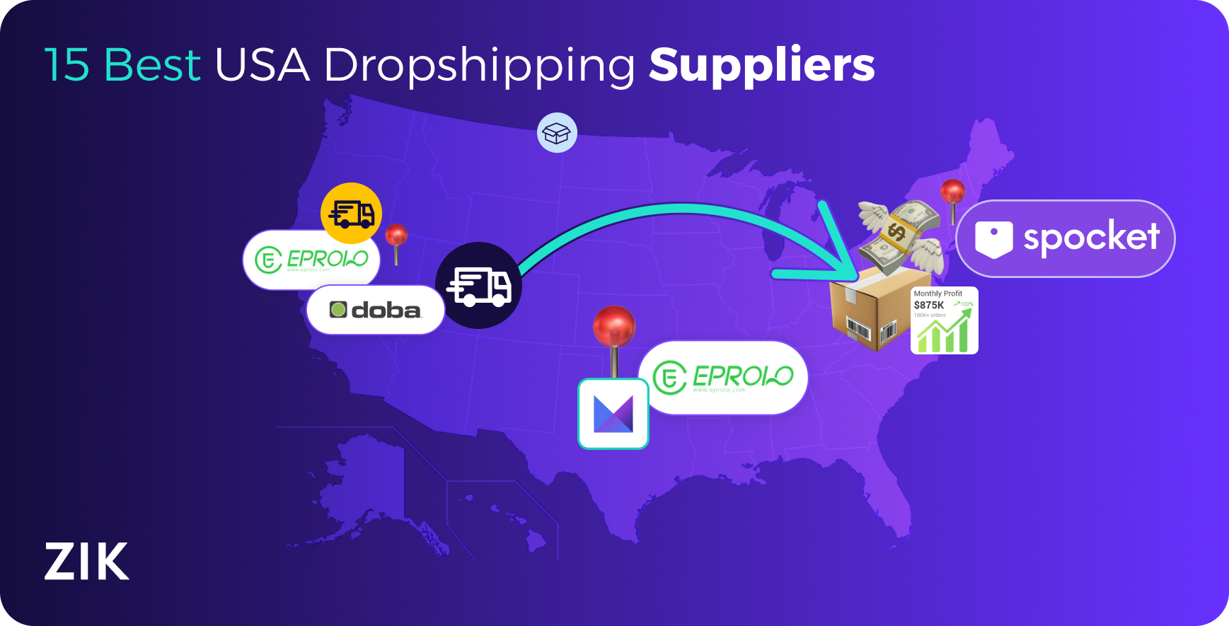 15 Best USA Dropshipping Suppliers - ZIK Analytics' Blog